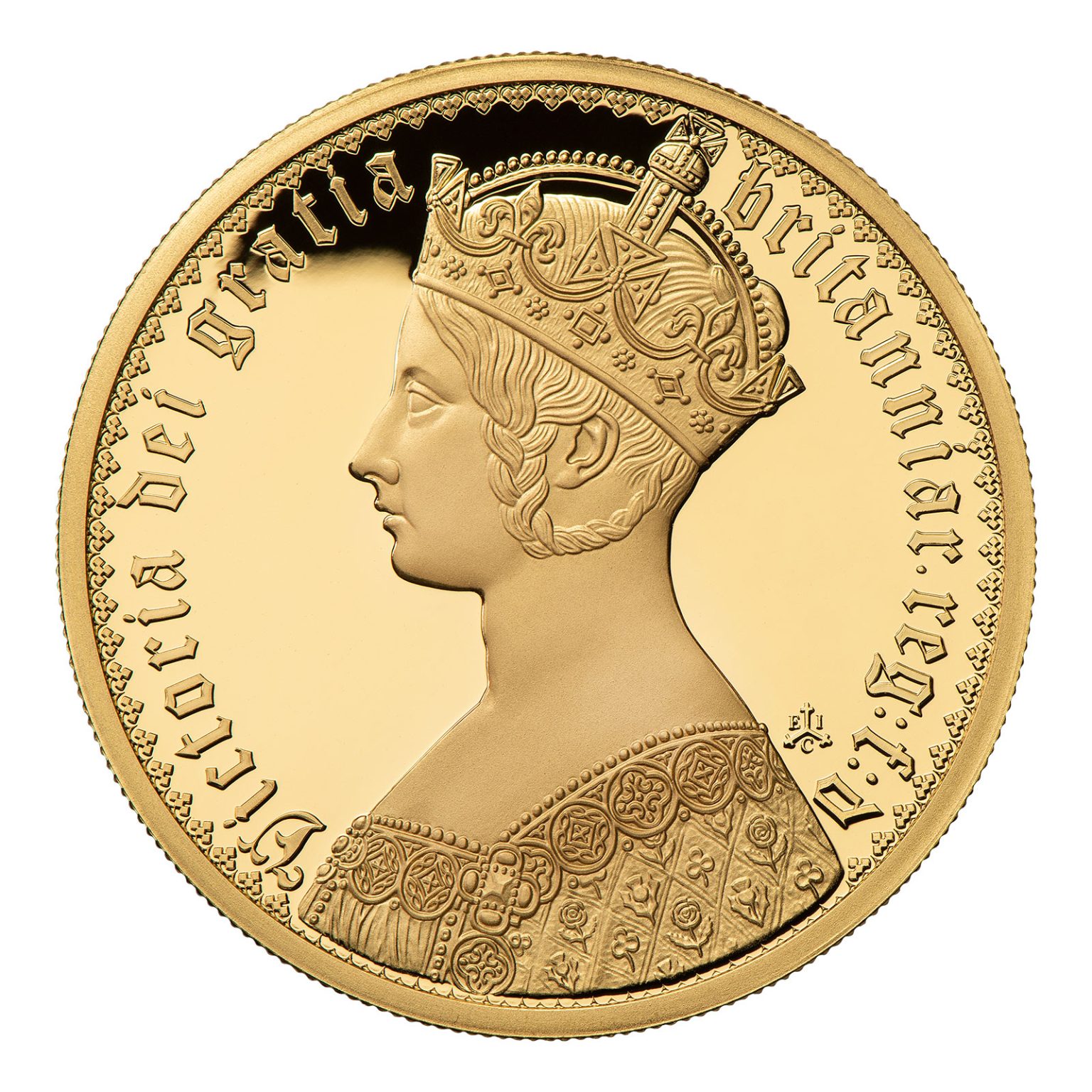 Victoria Gothic Crown Pattern Edition – Gold | Aurum Bullion Plc